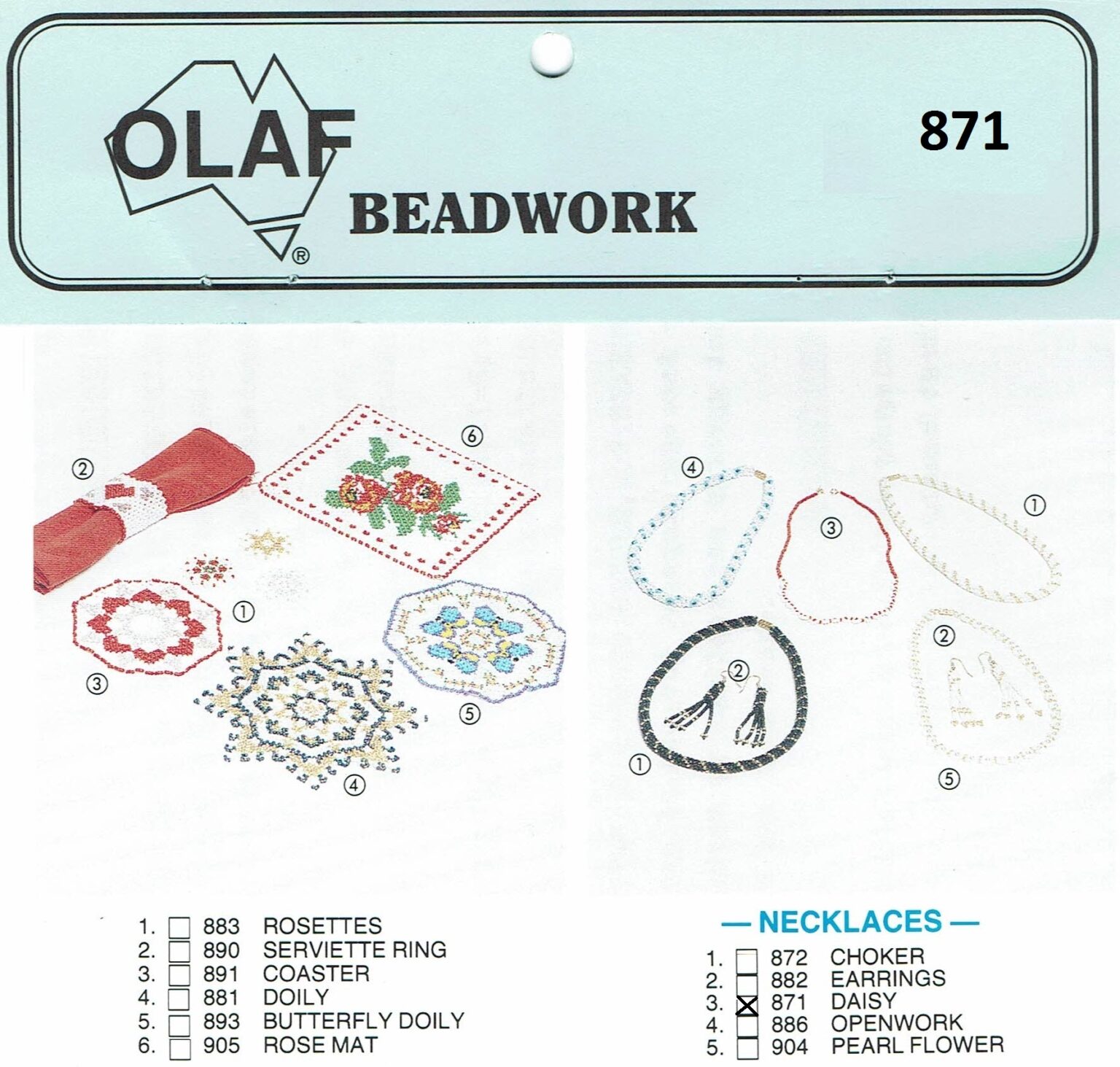 871. Daisy Chain Necklace - Polly's Beads