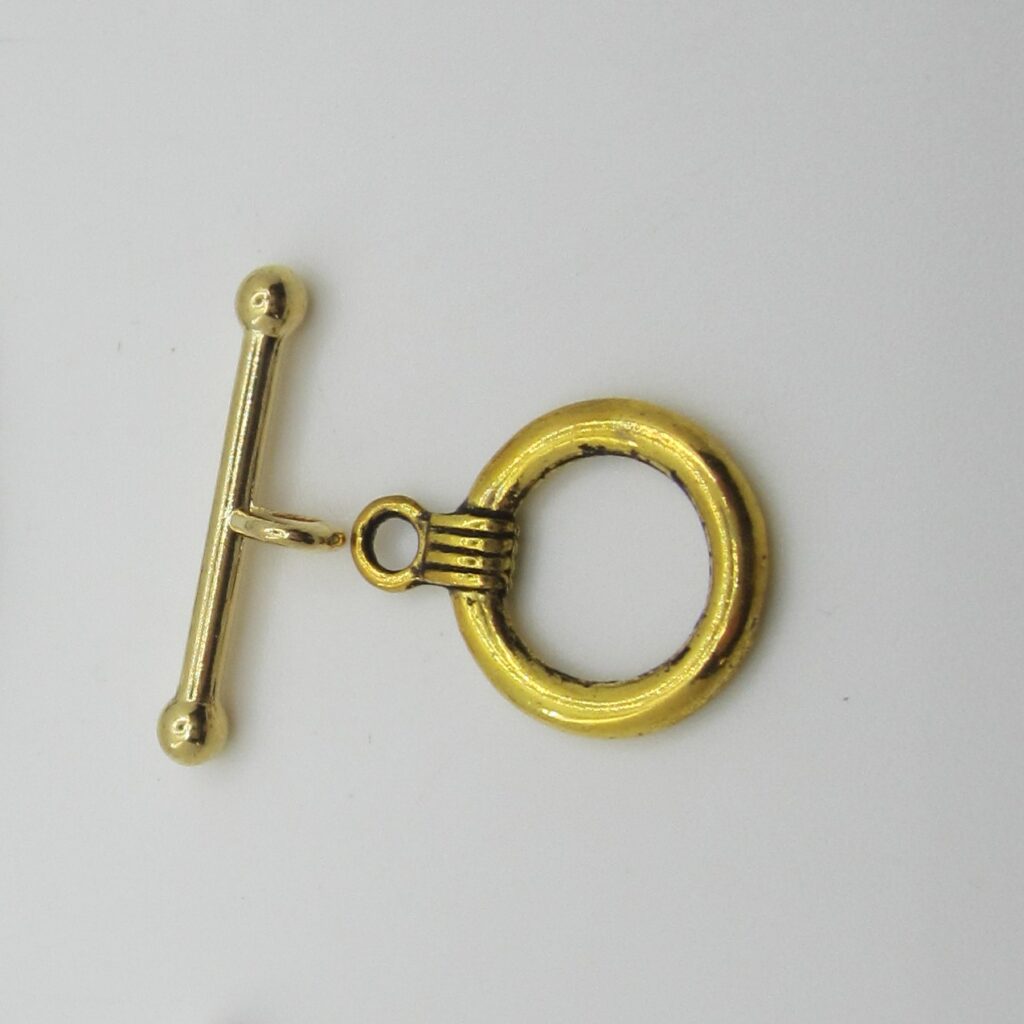 Toggle Clasp Gold in Colour - Polly's Beads