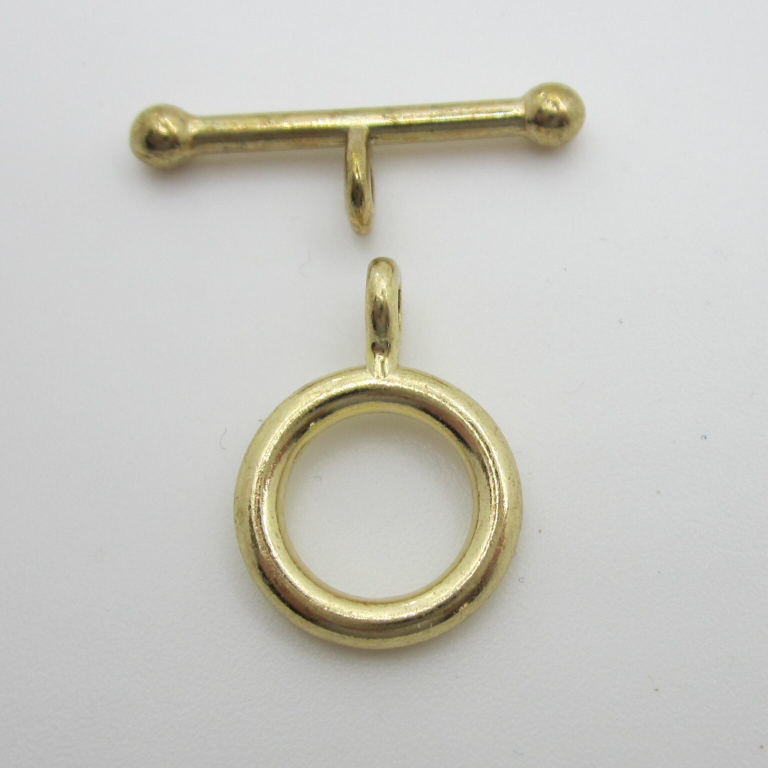 Toggle Clasp Plain Gold in Colour - Polly's Beads